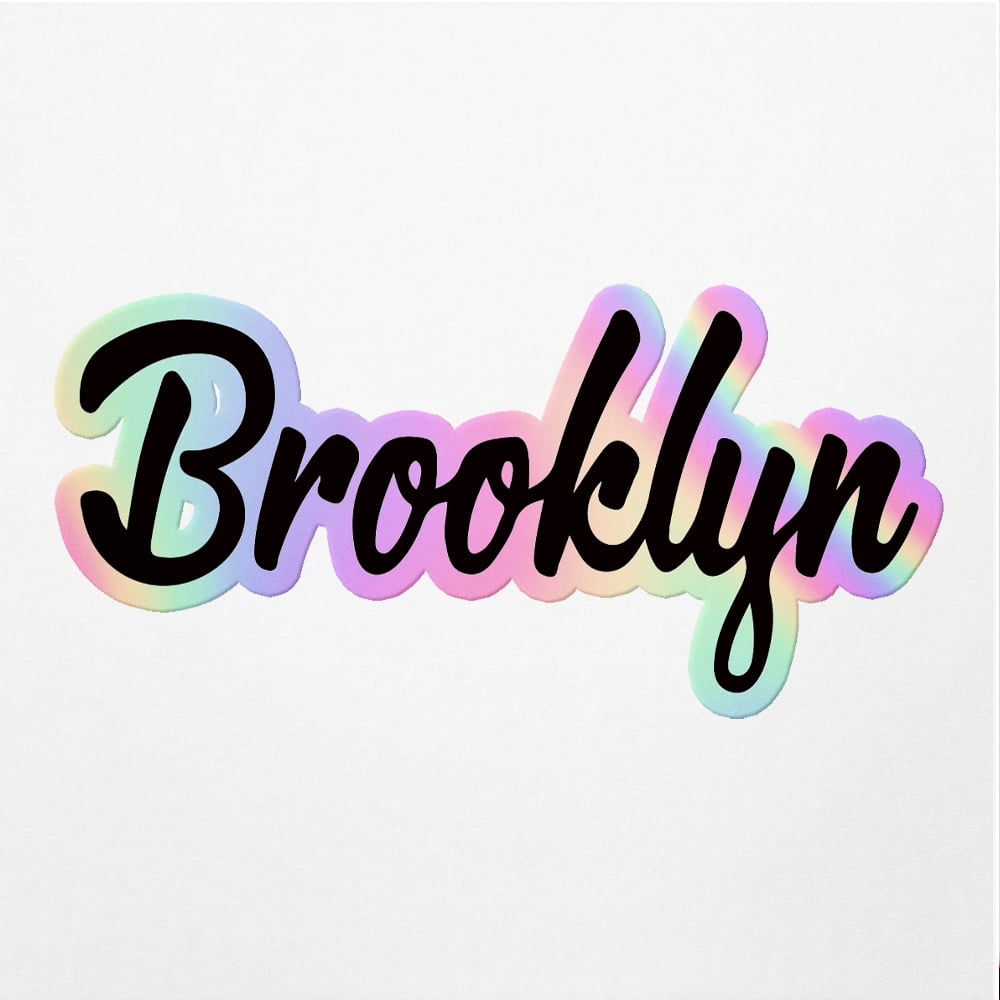 Vinyl Stickers Decals Of Brooklyn Silhouette - Apply On Any Smooth ...