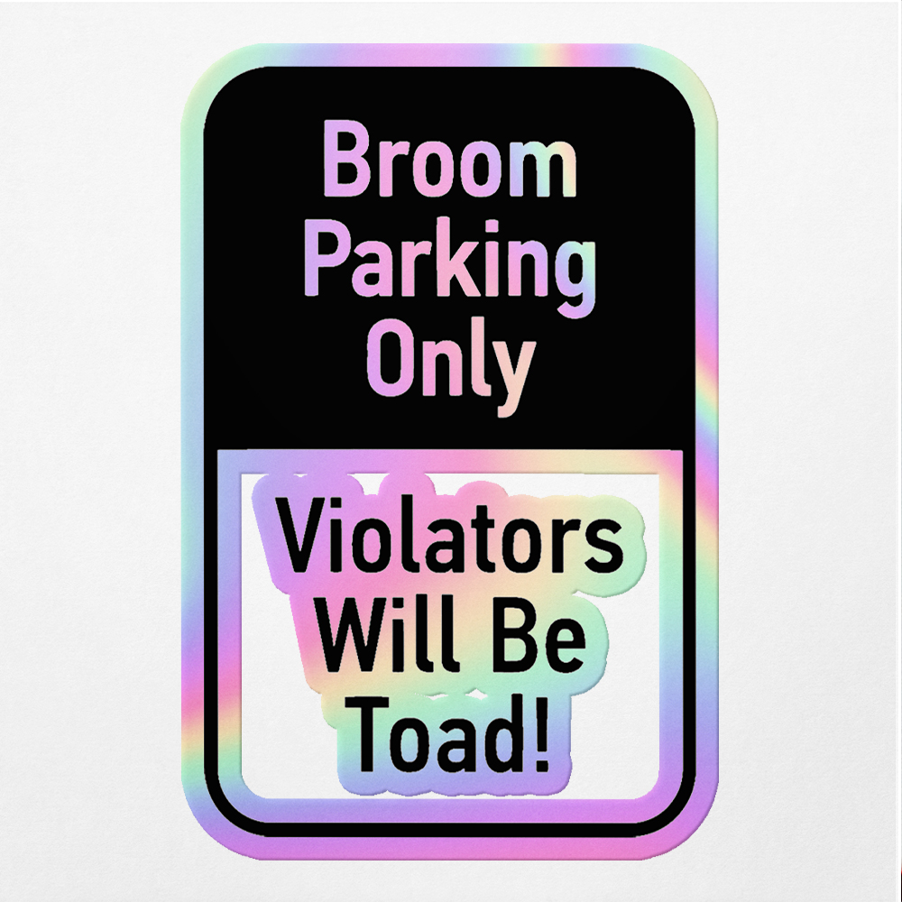 Vinyl Stickers Decals Of Broom Toad Halloween Quote - Apply On Any ...