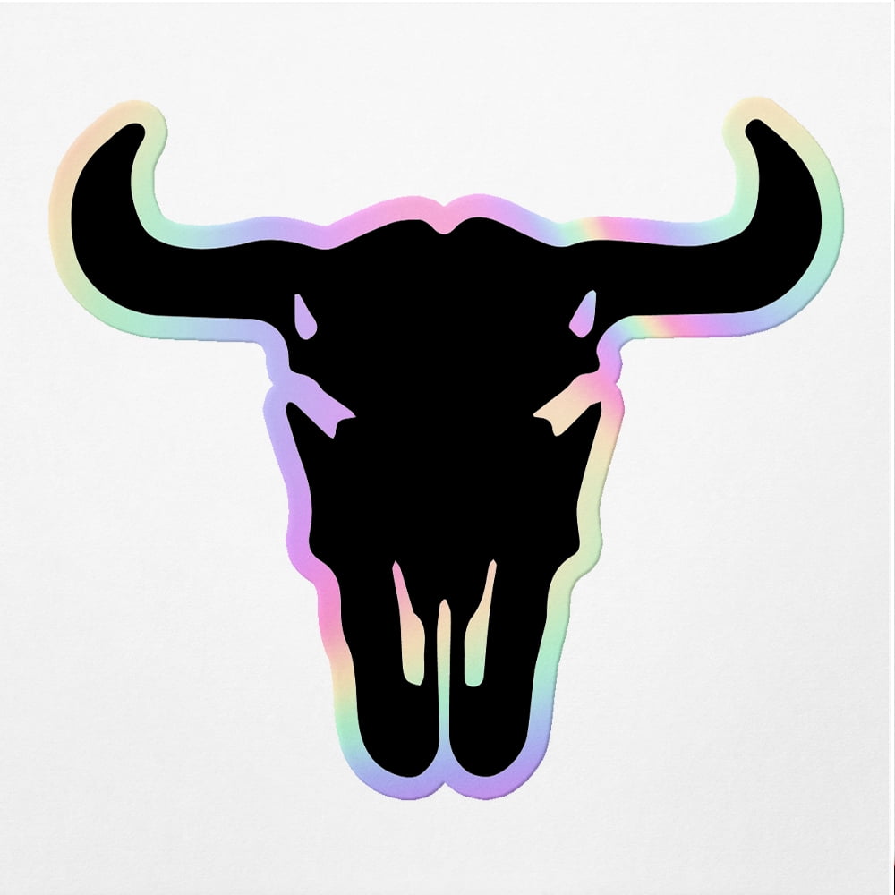Vinyl Stickers Decals Of Buffalo Skull Illustration - Apply On Any ...
