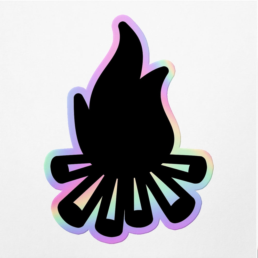 Vinyl Stickers Decals Of Camping Campfire V3 - Apply On Any Smooth ...