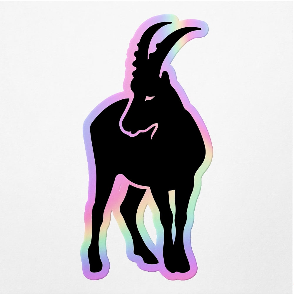 Vinyl Stickers Decals Of Capricorn Ibex - Apply On Any Smooth Surfaces ...