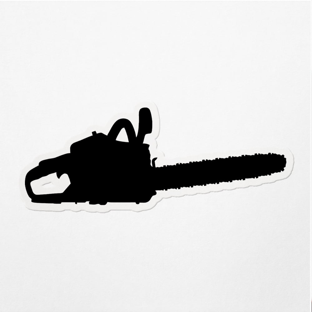 Vinyl Stickers Decals Of Chainsaw - Waterproof - Apply On Any Smooth ...