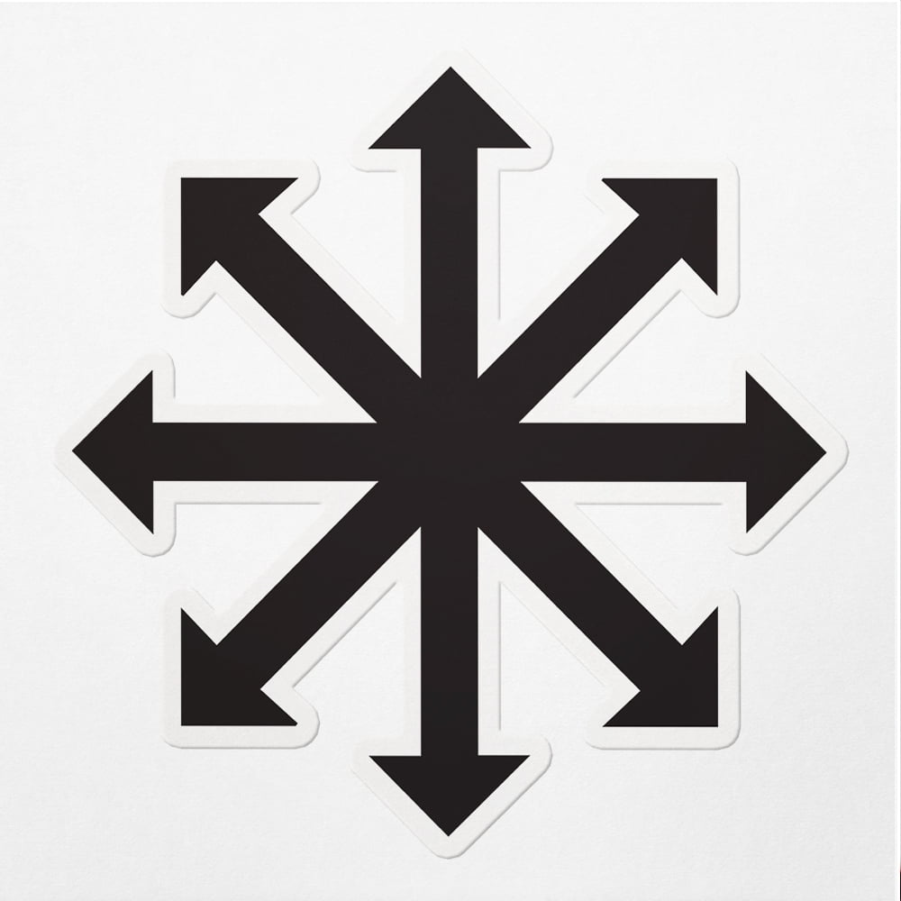 Vinyl Stickers Decals Of Chaos Symbol Illustration - Waterproof - Apply ...