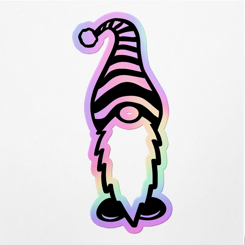 Vinyl Stickers Decals Of Christmas Gnome V3 - Apply On Any Smooth ...
