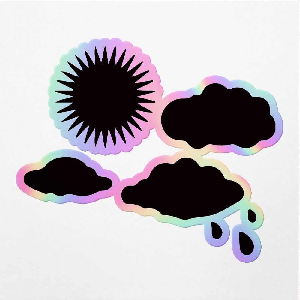 Vinyl Stickers Decals Of Cloud Drops Illustration - Apply On Any Smooth ...