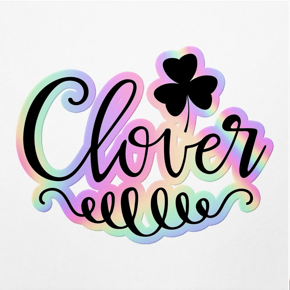 Vinyl Stickers Decals Of Clover Illustration - Apply On Any Smooth ...