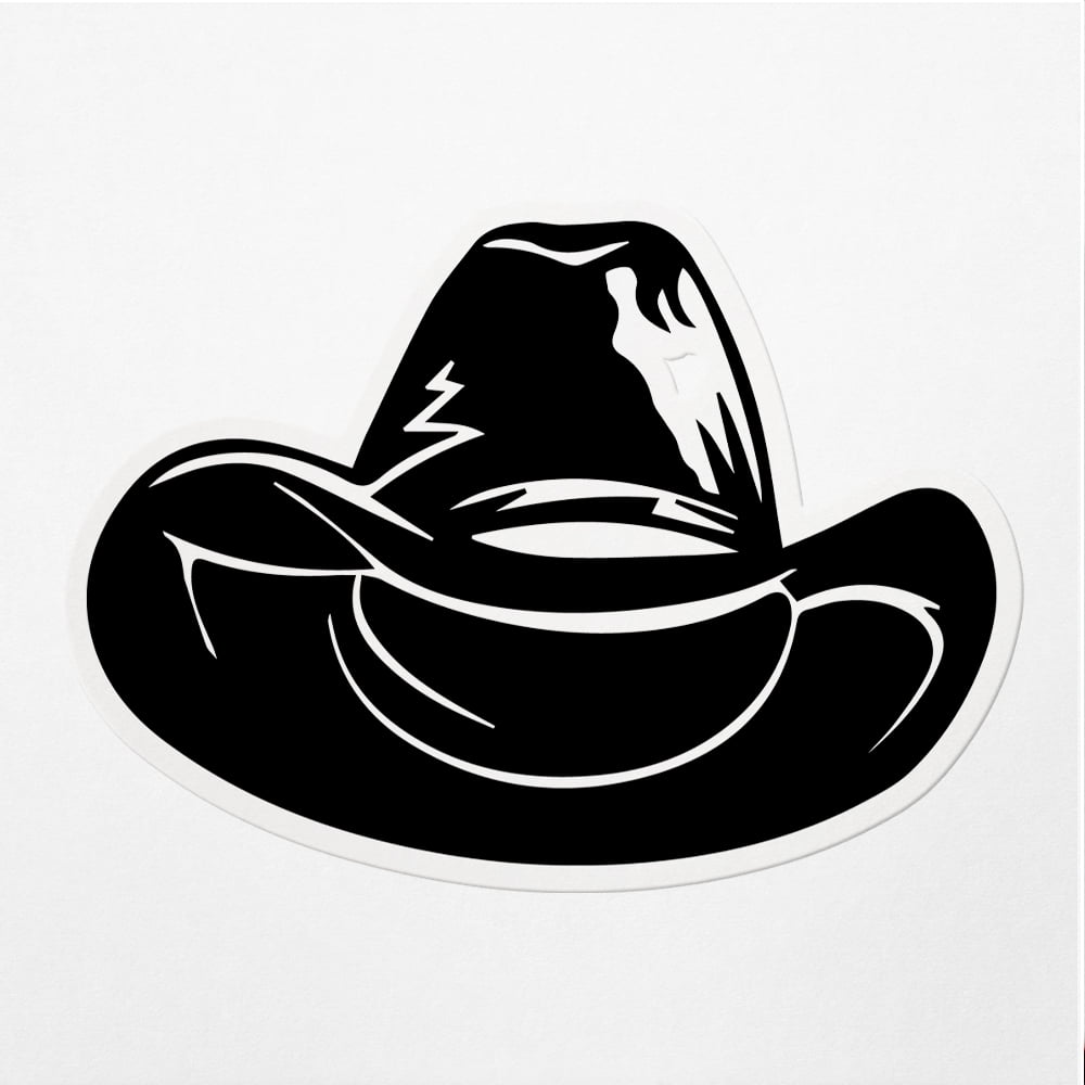 Vinyl Stickers Decals Of Cowboy Illustration V6 - Waterproof - Apply On ...