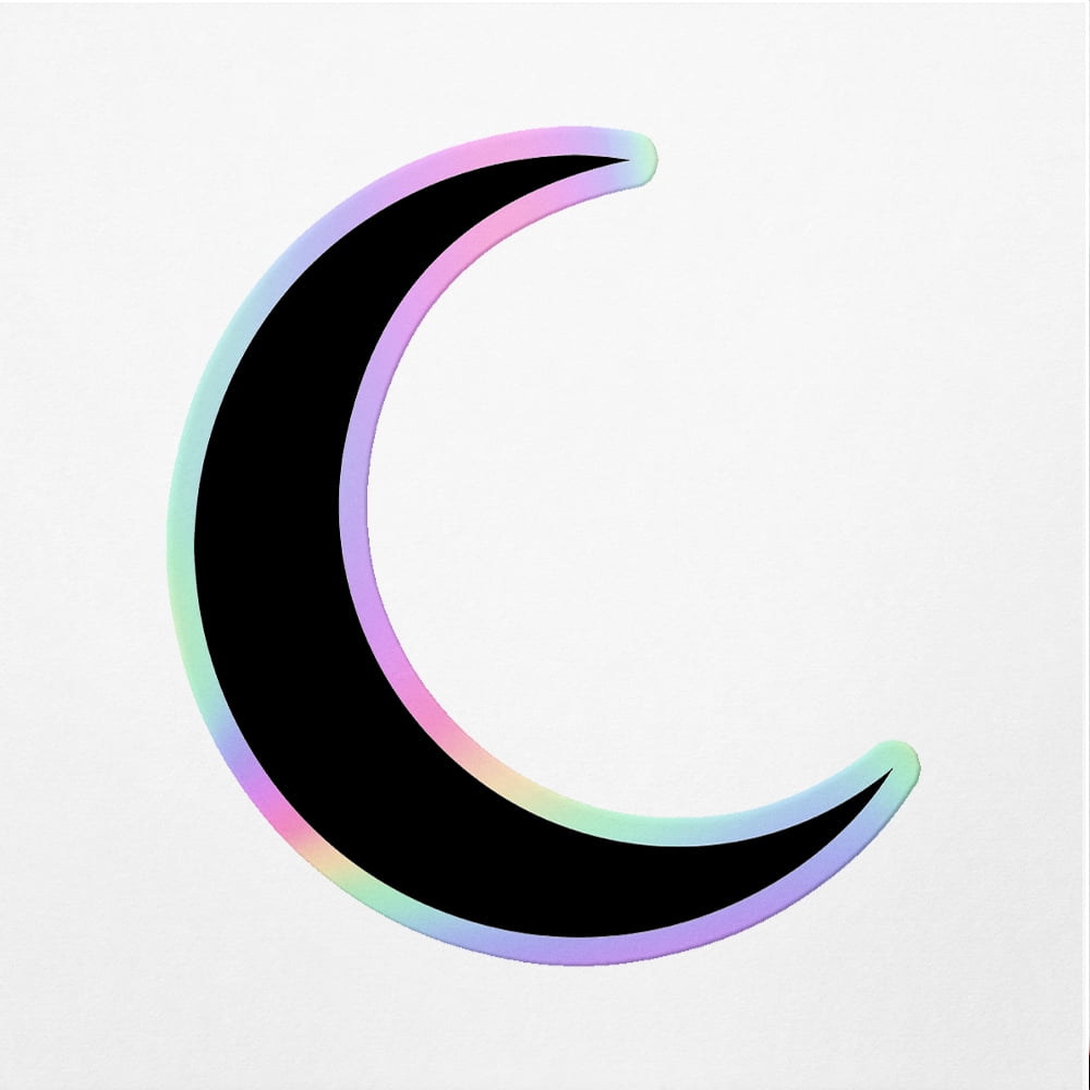 Vinyl Stickers Decals Of Crescent - Apply On Any Smooth Surfaces Indoor ...