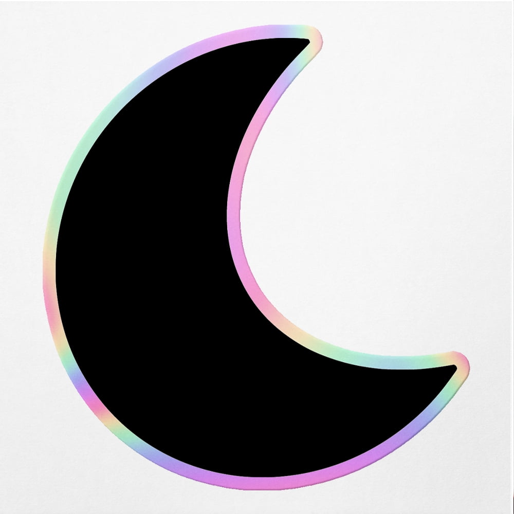 Vinyl Stickers Decals Of Crescent Halloween - Apply On Any Smooth ...