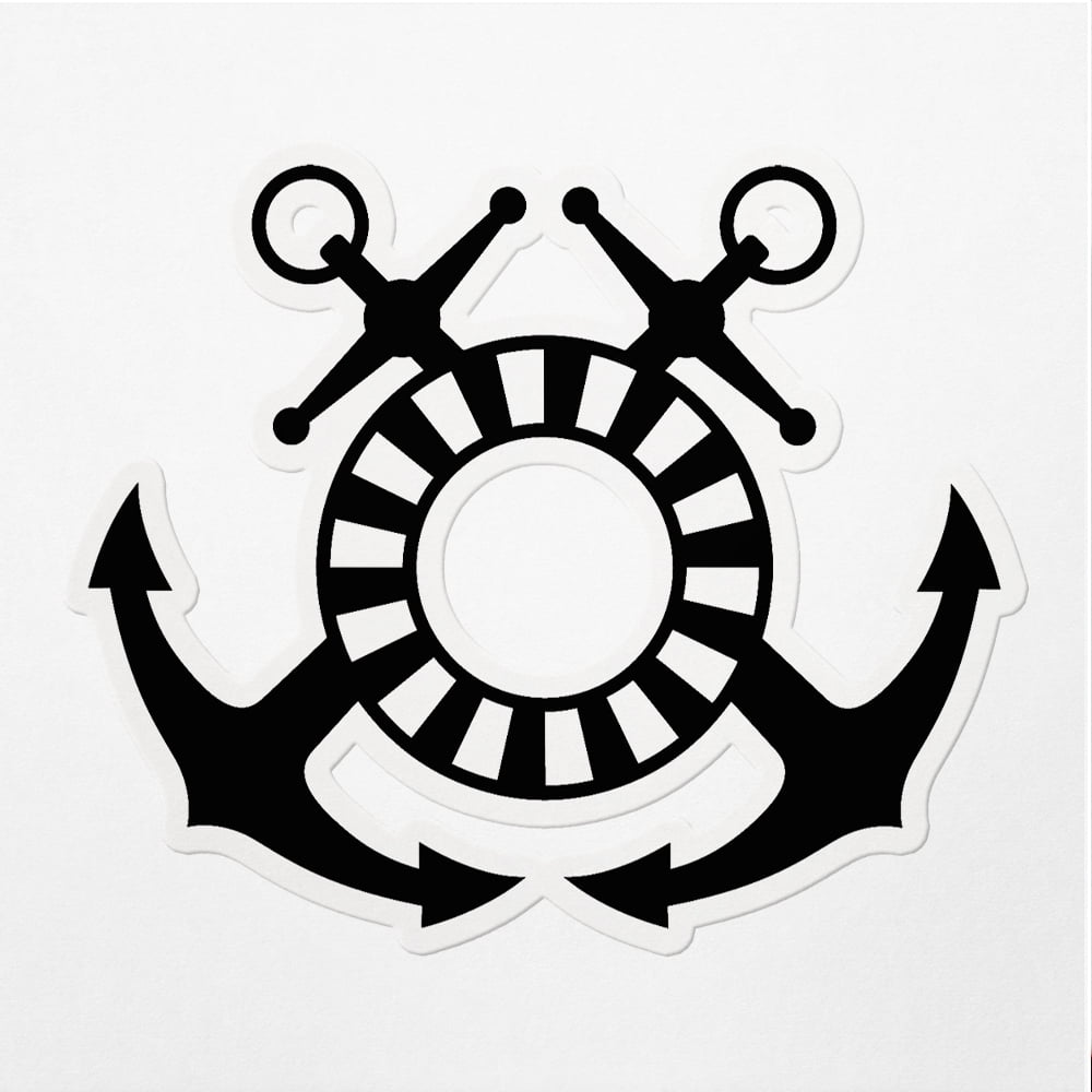 Vinyl Stickers Decals Of Crossed Ships V2 - Waterproof - Apply On Any ...