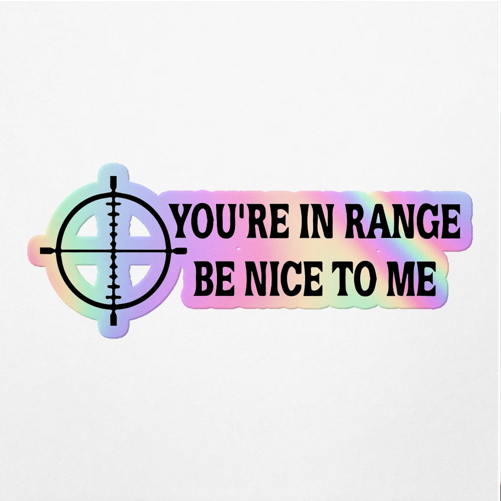 Vinyl Stickers Decals Of Crosshair Range Illustration - Apply On Any ...