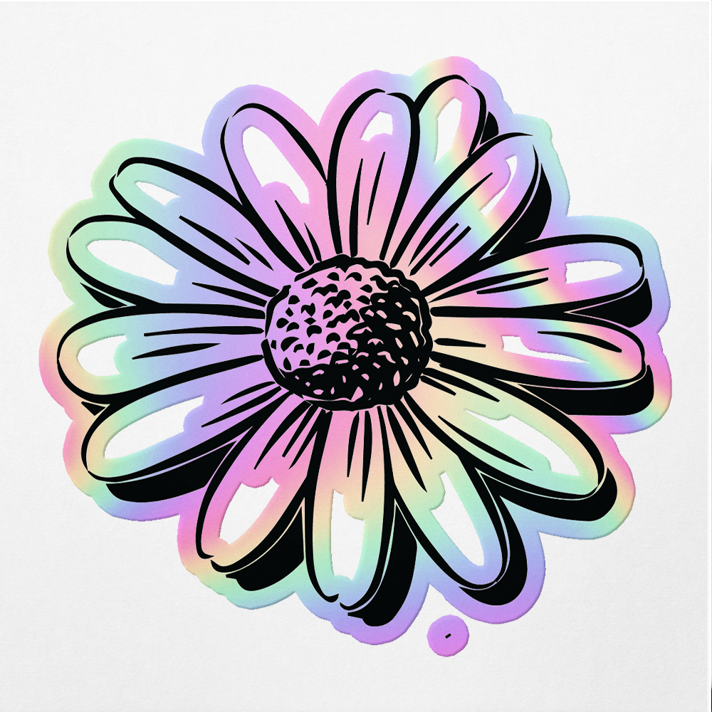 Vinyl Stickers Decals Of Daisy Flower Flowers - Apply On Any Smooth ...