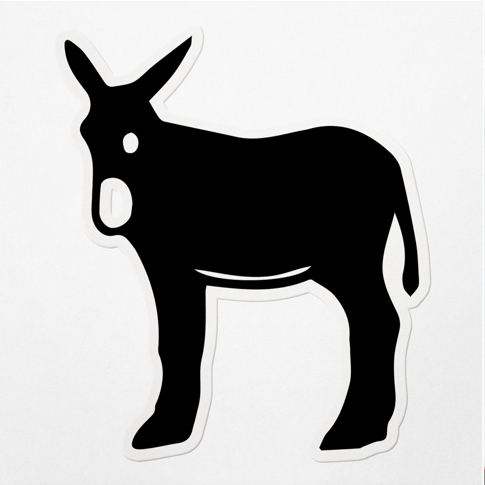 Vinyl Stickers Decals Of Donkey Animals - Waterproof - Apply On Any ...