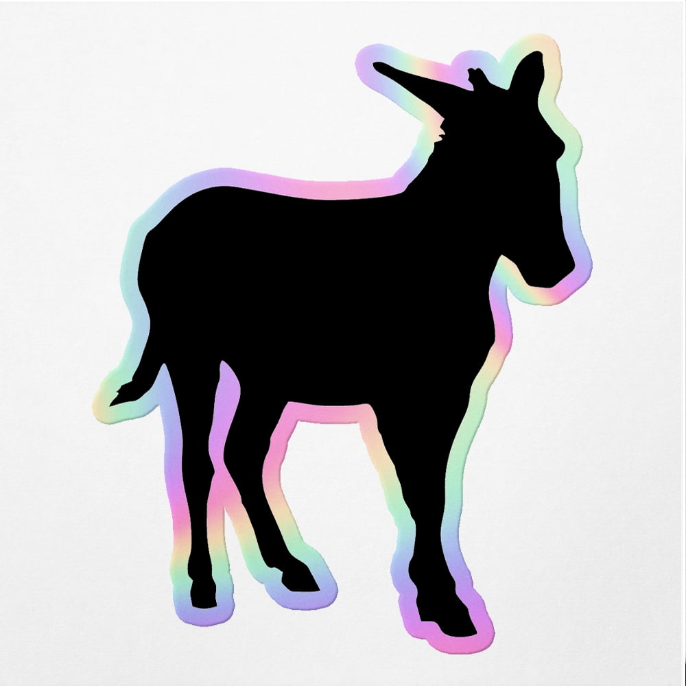 Vinyl Stickers Decals Of Donkey V2 - Apply On Any Smooth Surfaces ...