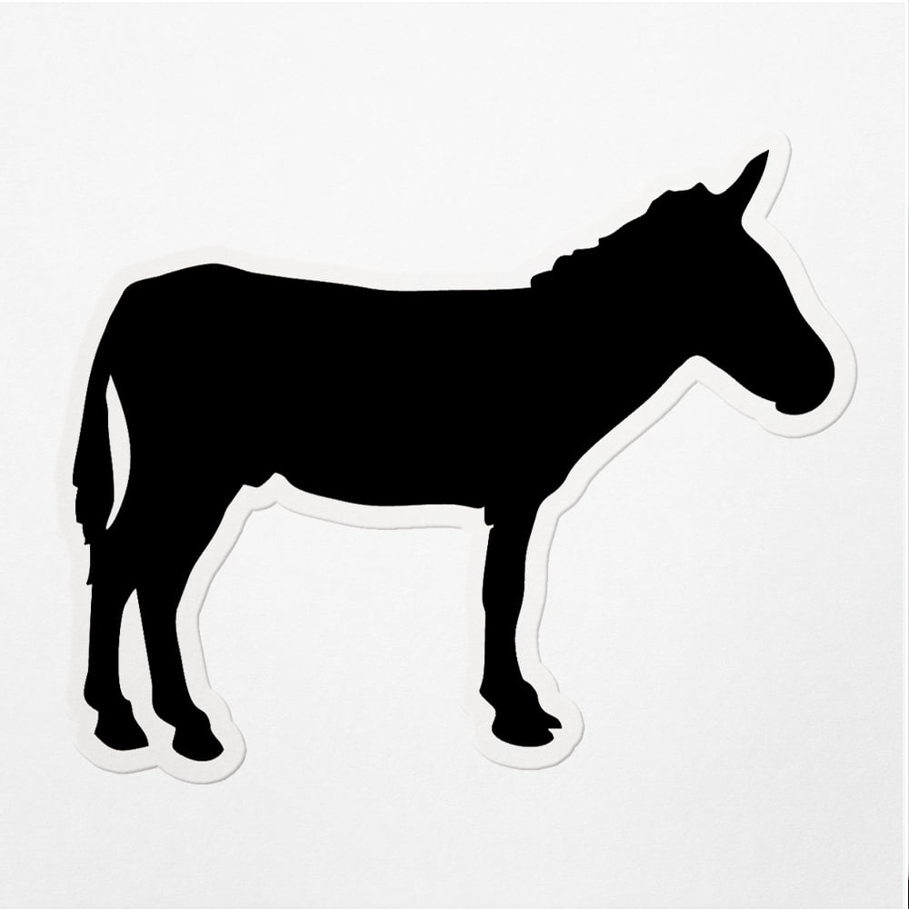 Vinyl Stickers Decals Of Donkey - Waterproof - Apply On Any Smooth ...