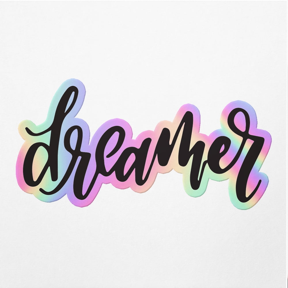 Vinyl Stickers Decals Of Dreamer Handwriting Illustration - Apply On ...