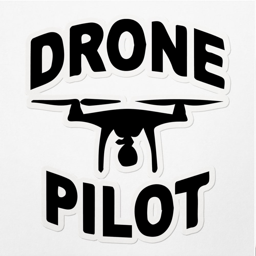 Vinyl Stickers Decals Of Drone Illustration - Waterproof - Apply On Any ...