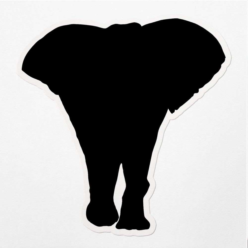 Vinyl Stickers Decals Of Elephant V2 - Waterproof - Apply On Any Smooth ...