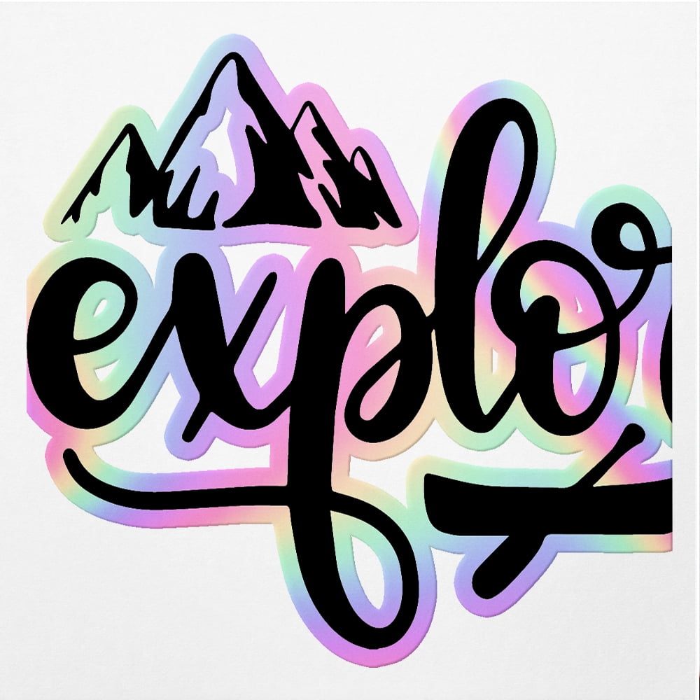 Vinyl Stickers Decals Of Explore - Apply On Any Smooth Surfaces Indoor ...
