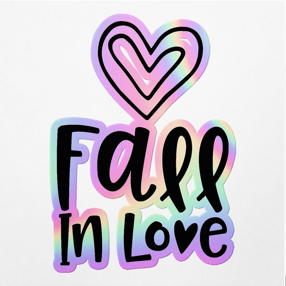 Vinyl Stickers Decals Of Fall Love Valentine Quote - Apply On Any ...
