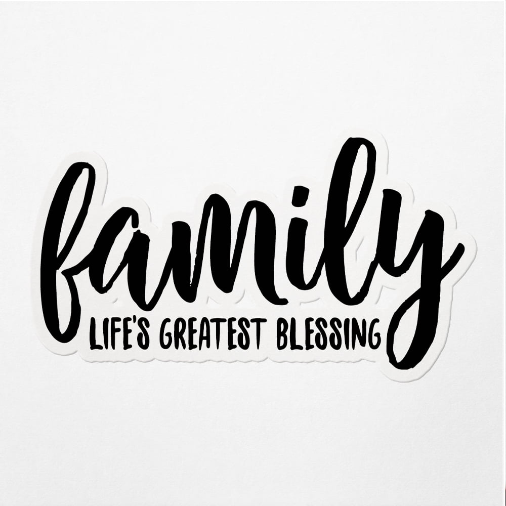 Vinyl Stickers Decals Of Family Blessing - Waterproof - Apply On Any ...