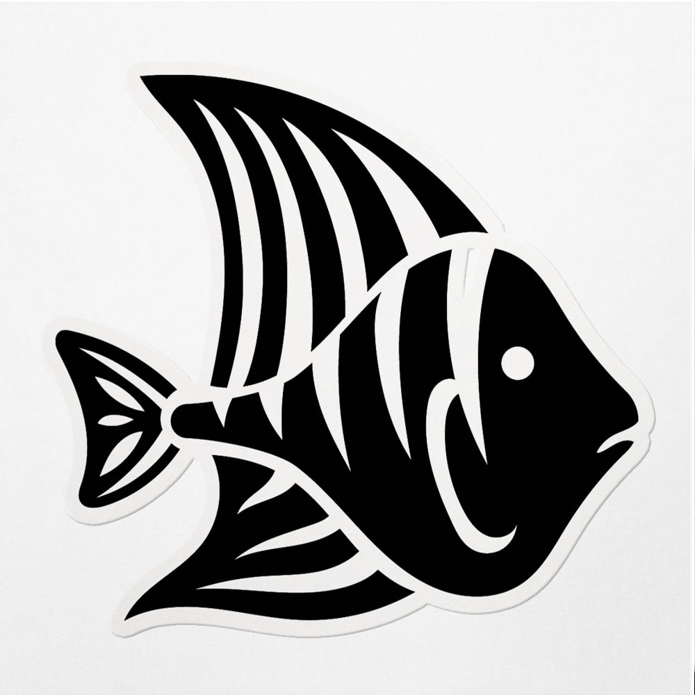 Vinyl Stickers Decals Of Fish V3 - Waterproof - Apply On Any Smooth ...