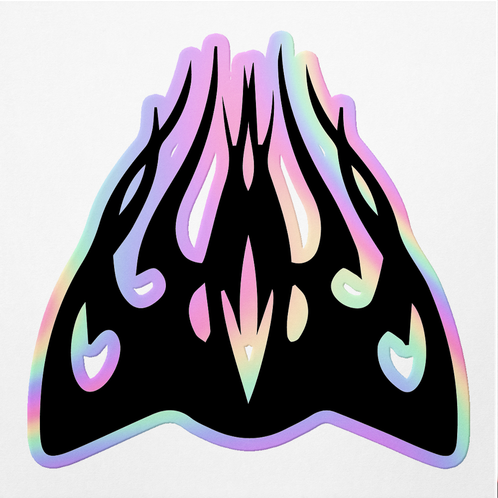 Vinyl Stickers Decals Of Flaming Illustration V2 - Apply On Any Smooth ...