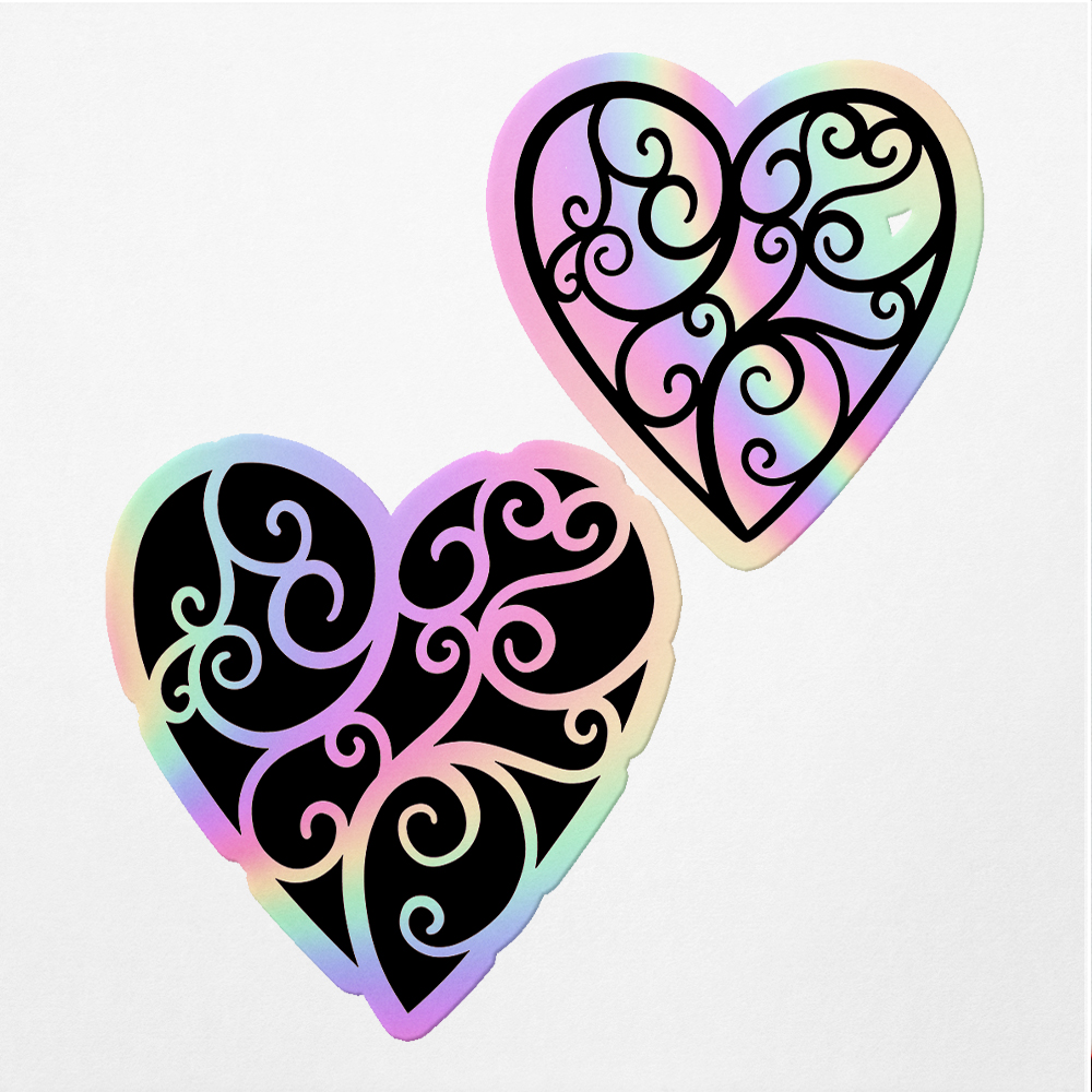 Vinyl Stickers Decals Of Flourish Love - Apply On Any Smooth Surfaces ...