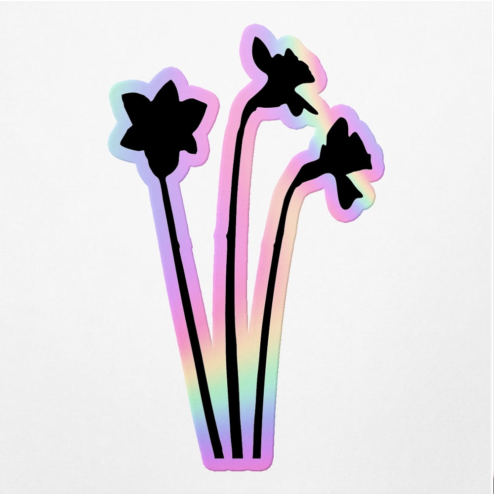 Vinyl Stickers Decals Of Flower V5 - Apply On Any Smooth Surfaces ...