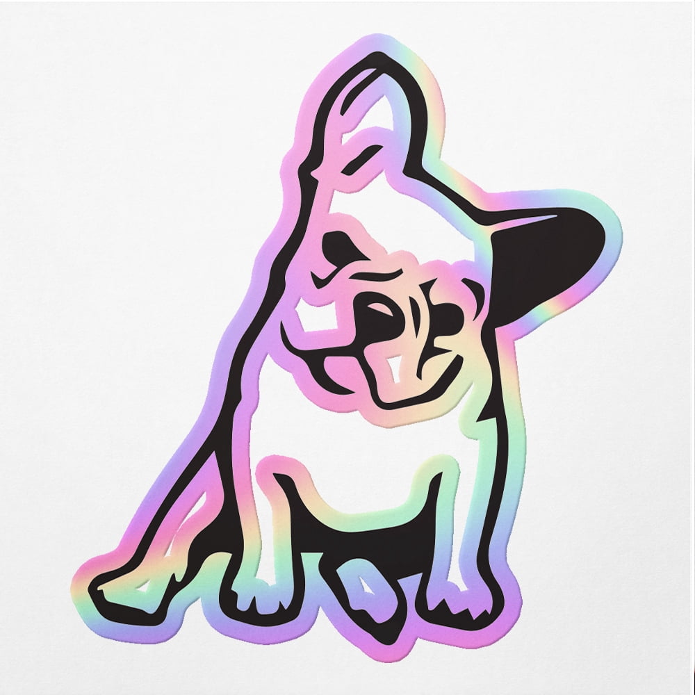 Vinyl Stickers Decals Of French Bulldog Dogs - Apply On Any Smooth ...