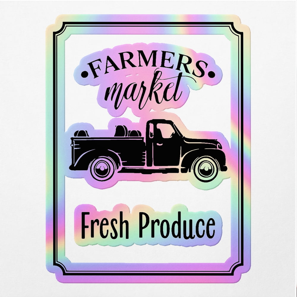 Vinyl Stickers Decals Of Fresh Farmers - Apply On Any Smooth Surfaces ...