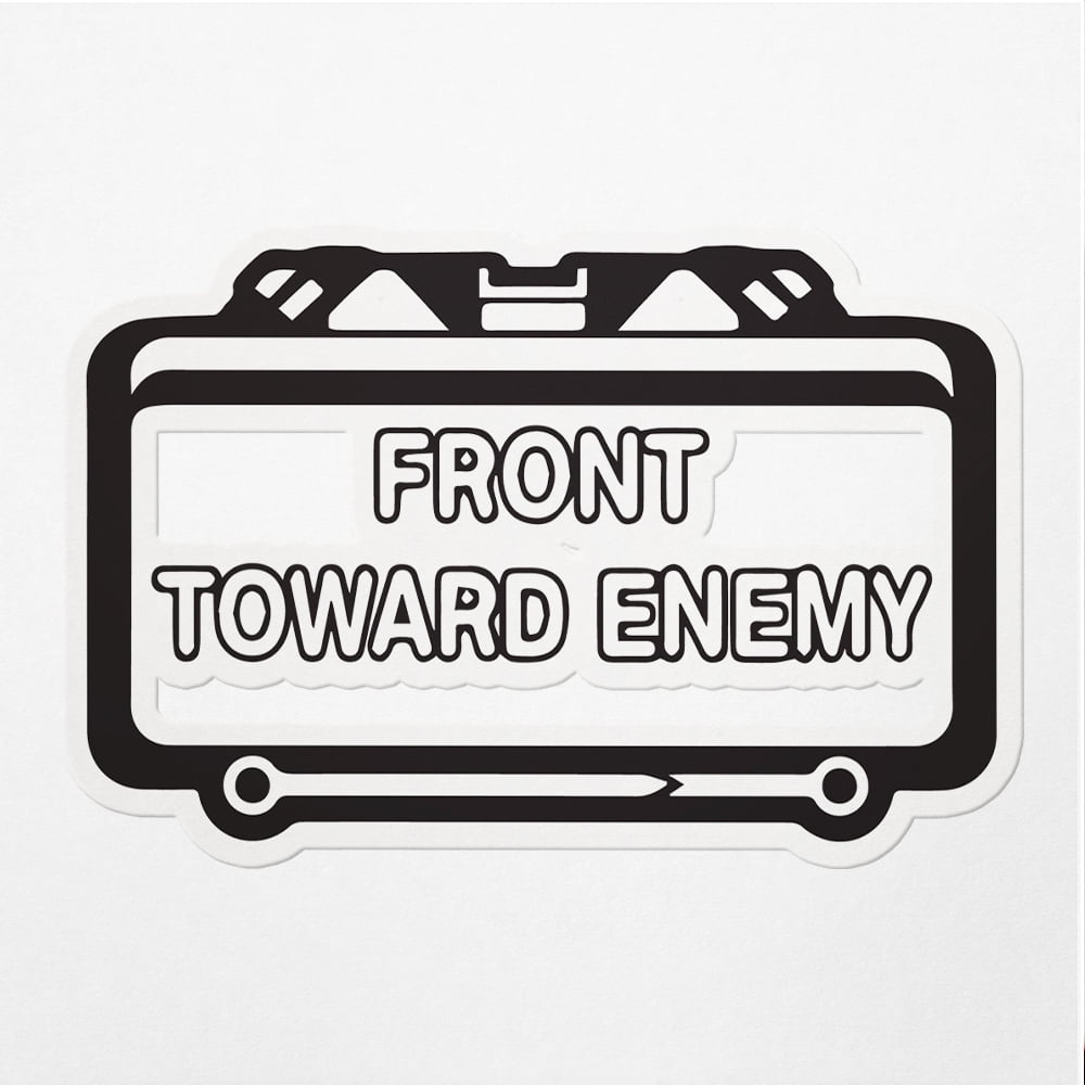 Vinyl Stickers Decals Of Front Enemy Illustration - Waterproof - Apply ...