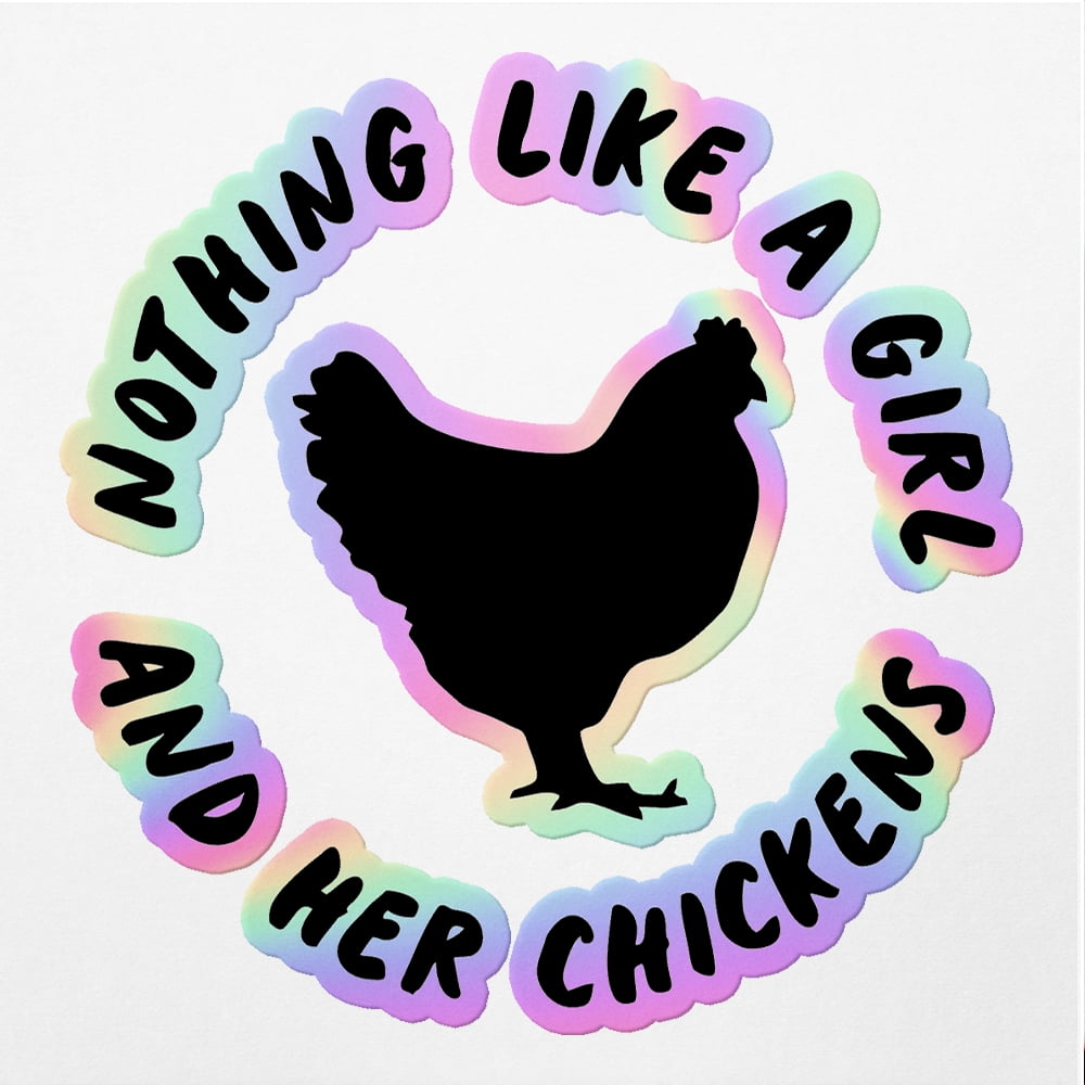 Vinyl Stickers Decals Of Girl Chickens - Apply On Any Smooth Surfaces ...