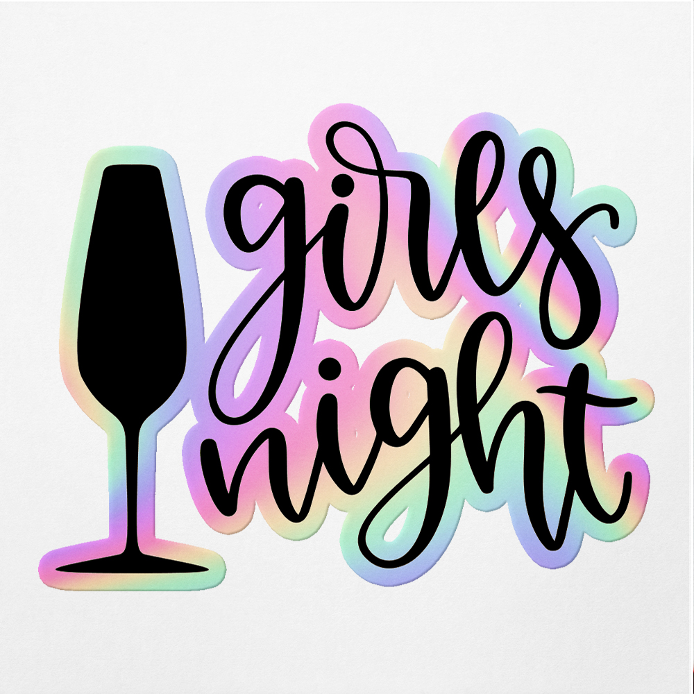 Vinyl Stickers Decals Of Girls Illustration - Apply On Any Smooth ...