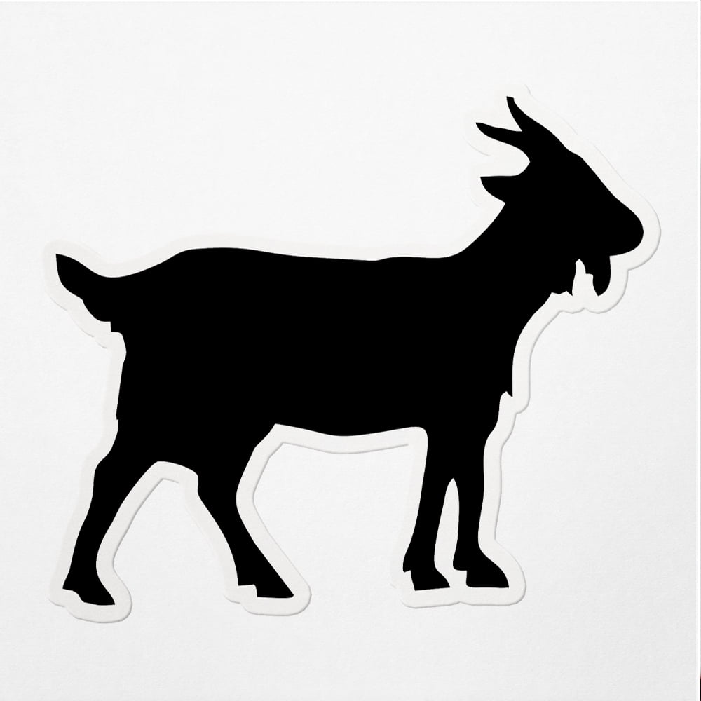 Vinyl Stickers Decals Of Goat V7 - Waterproof - Apply On Any Smooth ...
