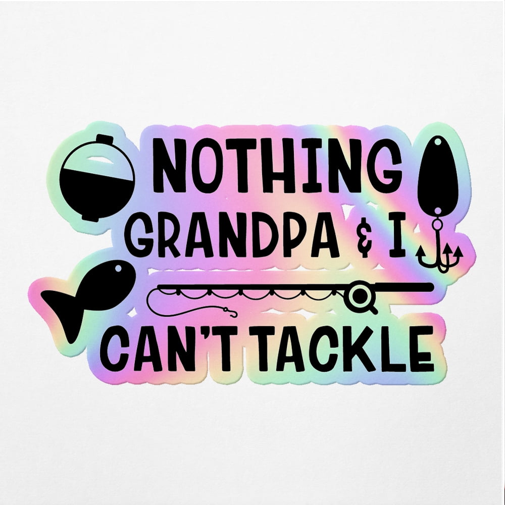 Vinyl Stickers Decals Of Grandpa Tackle - Apply On Any Smooth Surfaces ...
