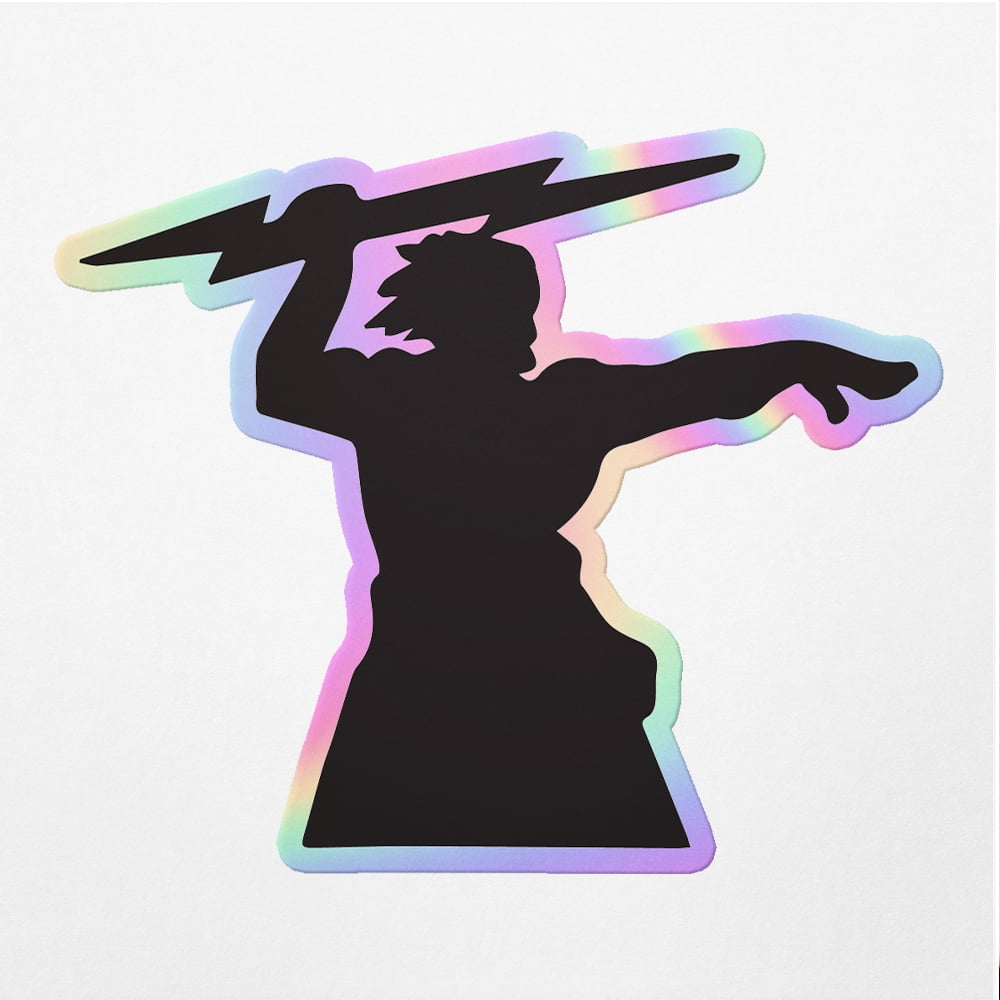 Vinyl Stickers Decals Of Greek Zeus Illustration - Apply On Any Smooth ...