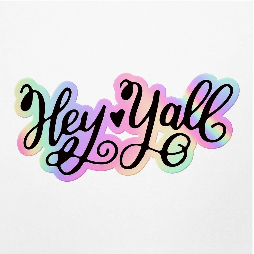 Vinyl Stickers Decals Of Hey - Apply On Any Smooth Surfaces Indoor ...