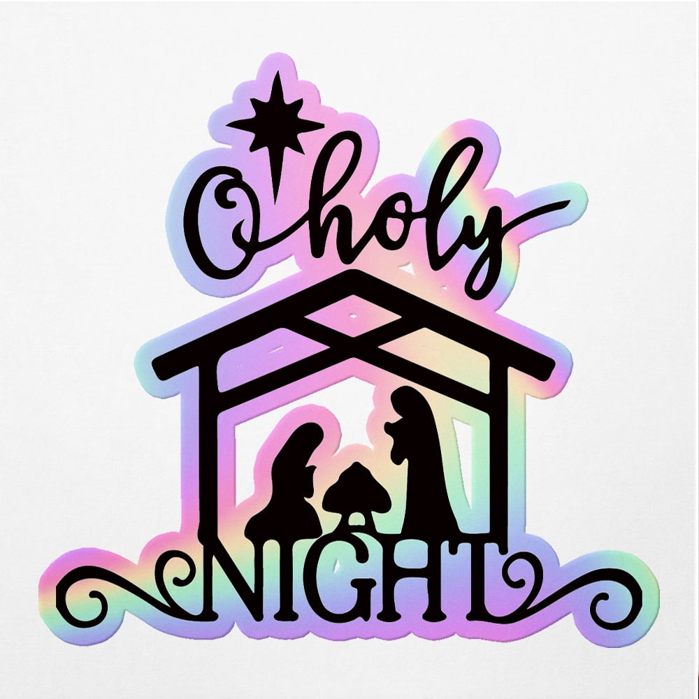 Vinyl Stickers Decals Of Holy Night Illustration - Apply On Any Smooth ...