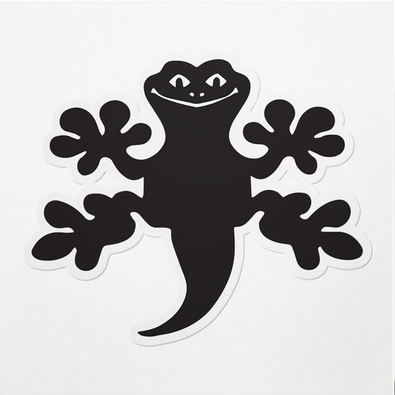 Vinyl Stickers Decals Of Humor Gecko Illustration - Waterproof - Apply ...
