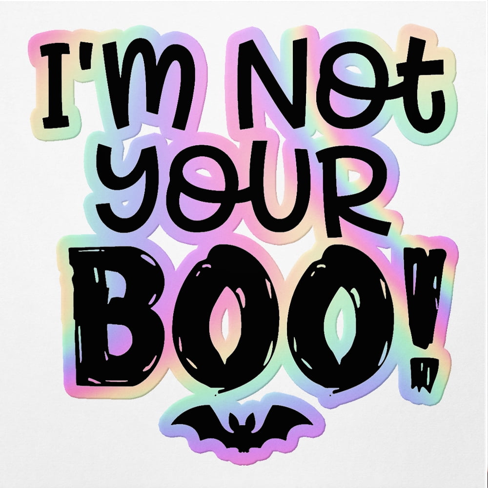 Vinyl Stickers Decals Of Im Boo Halloween Quote - Apply On Any Smooth ...