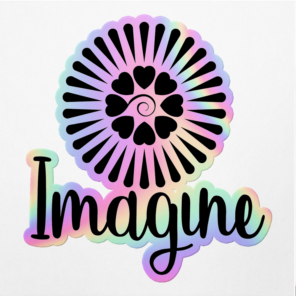 Vinyl Stickers Decals Of Imagine - Apply On Any Smooth Surfaces Indoor ...