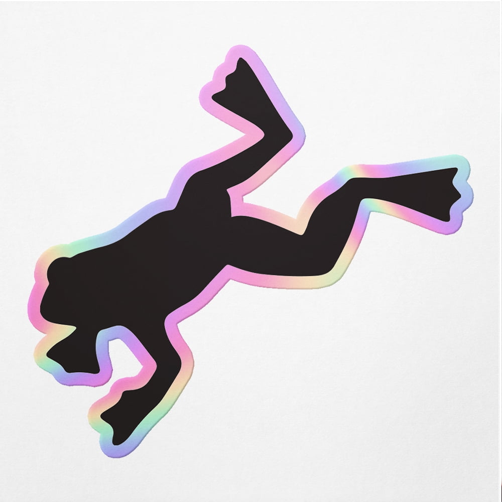 Vinyl Stickers Decals Of Jumping Frog Silhouette - Apply On Any Smooth ...