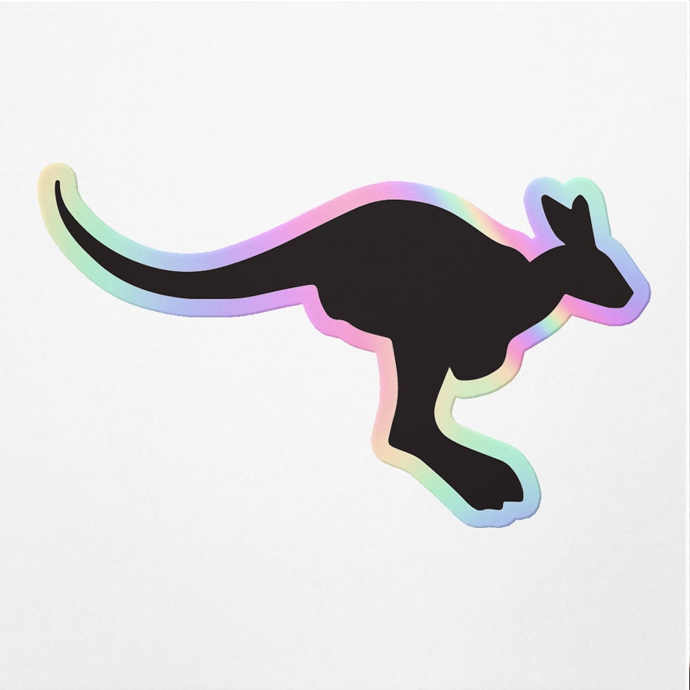 Vinyl Stickers Decals Of Kangaroo Illustration - Apply On Any Smooth ...