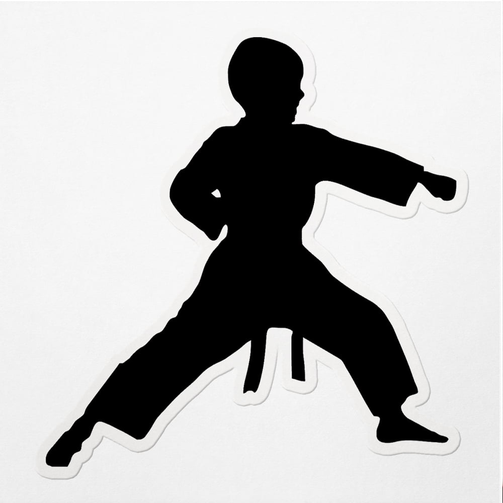 Vinyl Stickers Decals Of Karate - Waterproof - Apply On Any Smooth ...