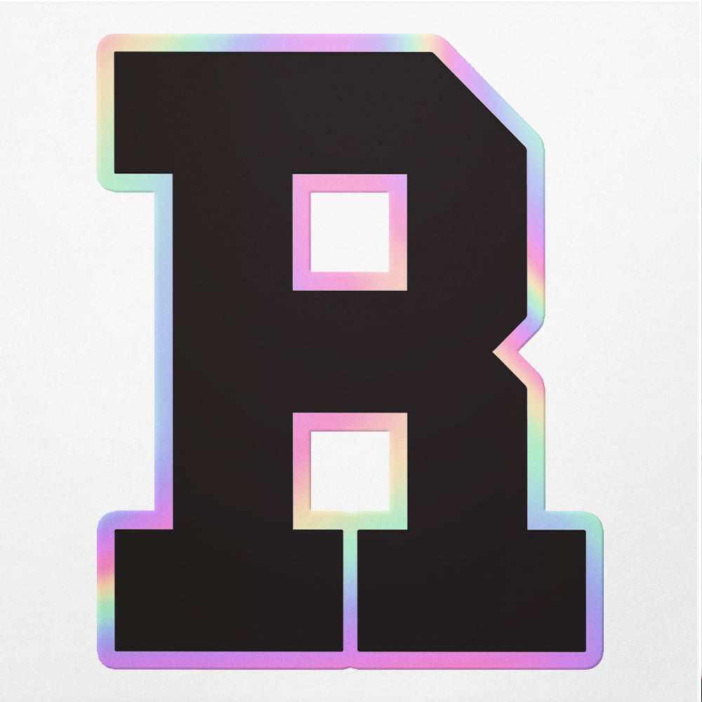 Vinyl Stickers Decals Of Letter R Silhouette - Apply On Any Smooth ...