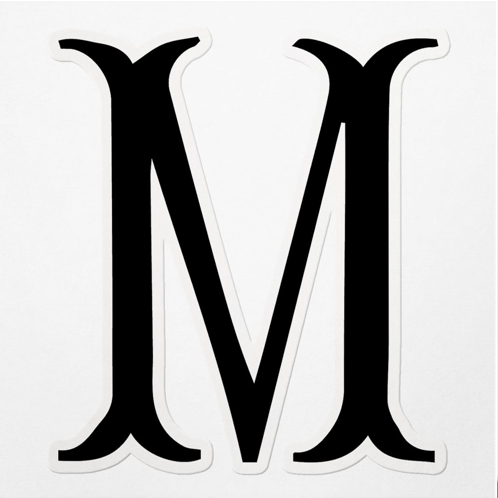 Vinyl Stickers Decals Of Letters V8 - Waterproof - Apply On Any Smooth ...