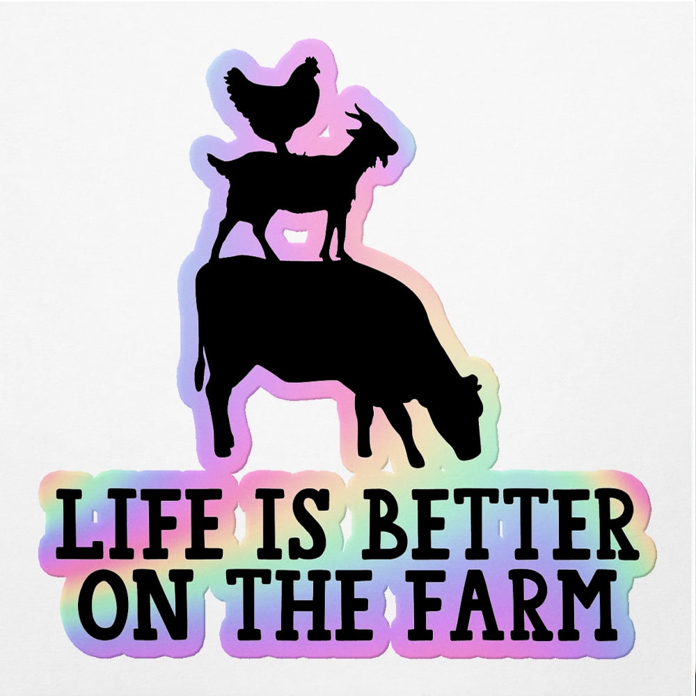 Vinyl Stickers Decals Of Life Chicken - Apply On Any Smooth Surfaces ...