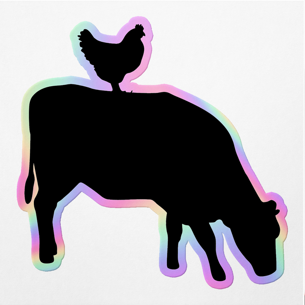 Vinyl Stickers Decals Of Life Chicken V2 - Apply On Any Smooth Surfaces ...