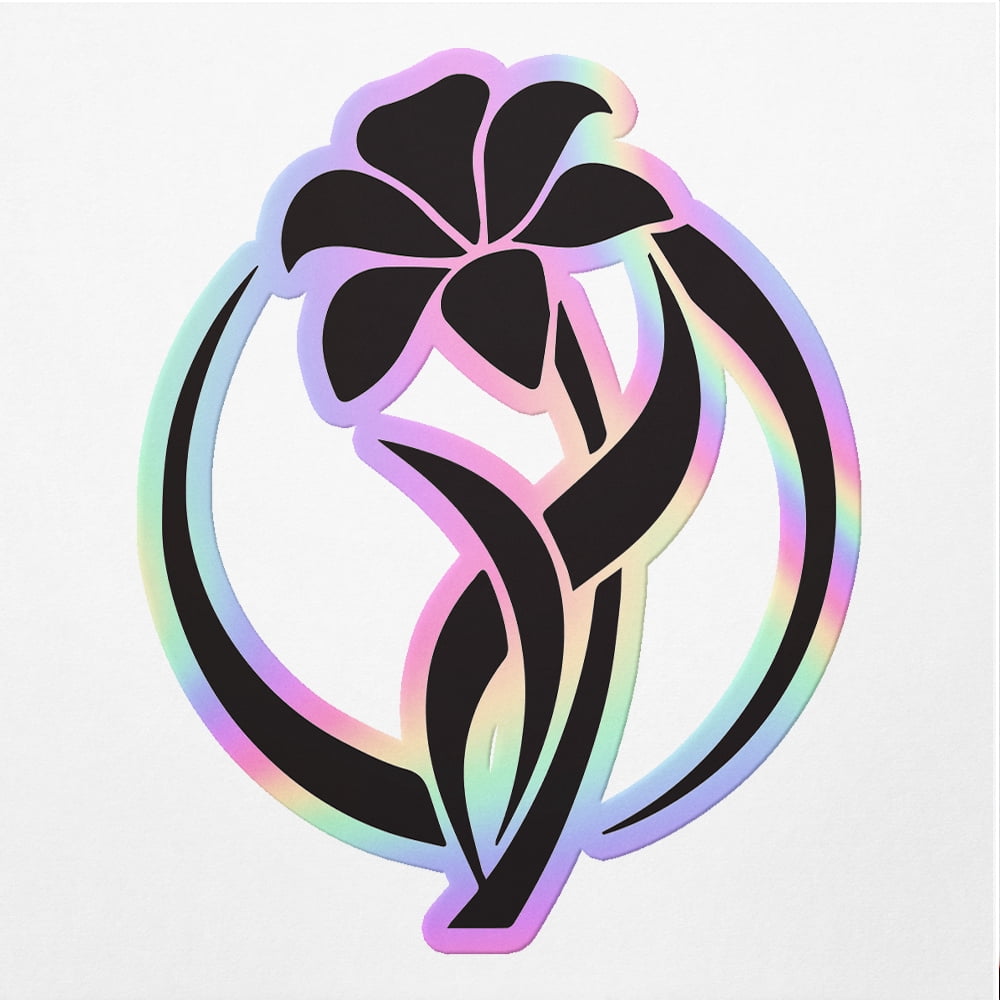 Vinyl Stickers Decals Of Lily Silhouette V4 - Apply On Any Smooth ...
